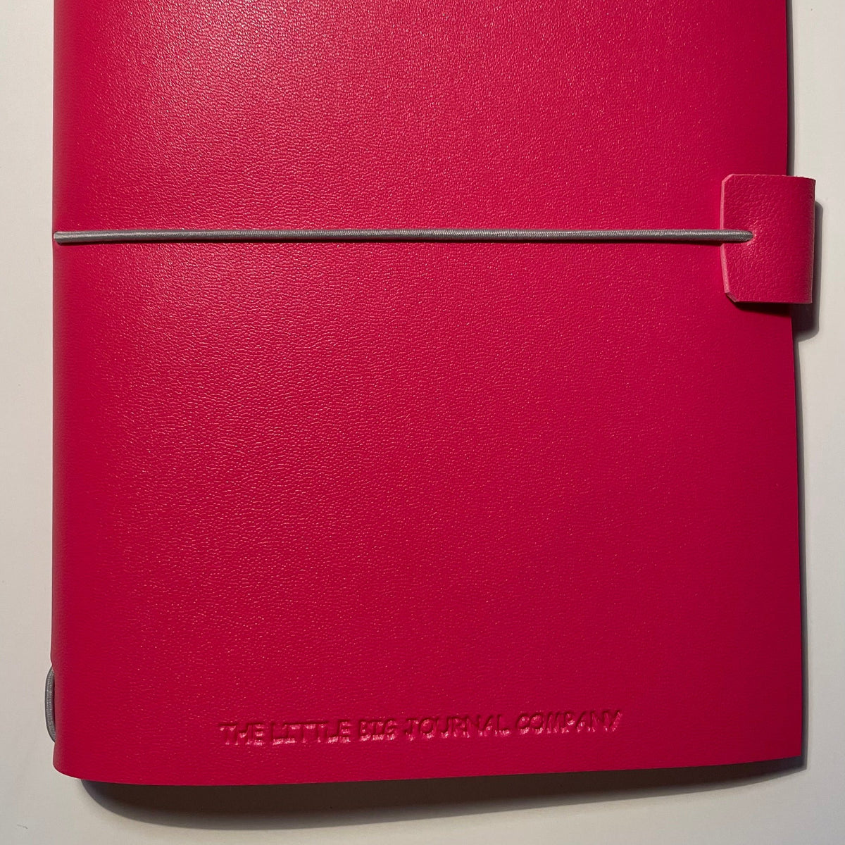 A5 Bright Pink Faux Leather Wrap Refillable Journal Notebook - with 2 ...